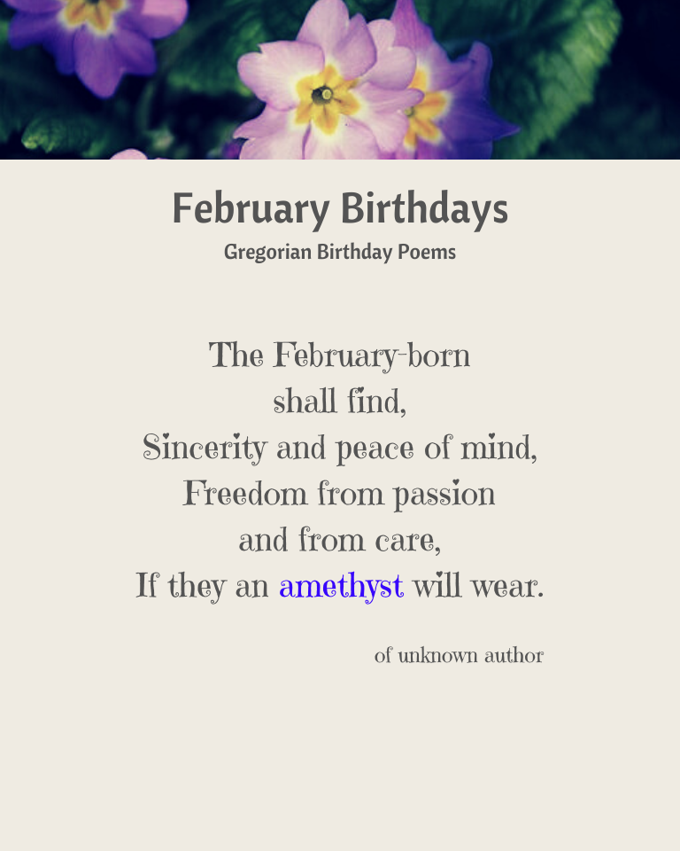 January Birthstone Poem printable| Lululily Blog